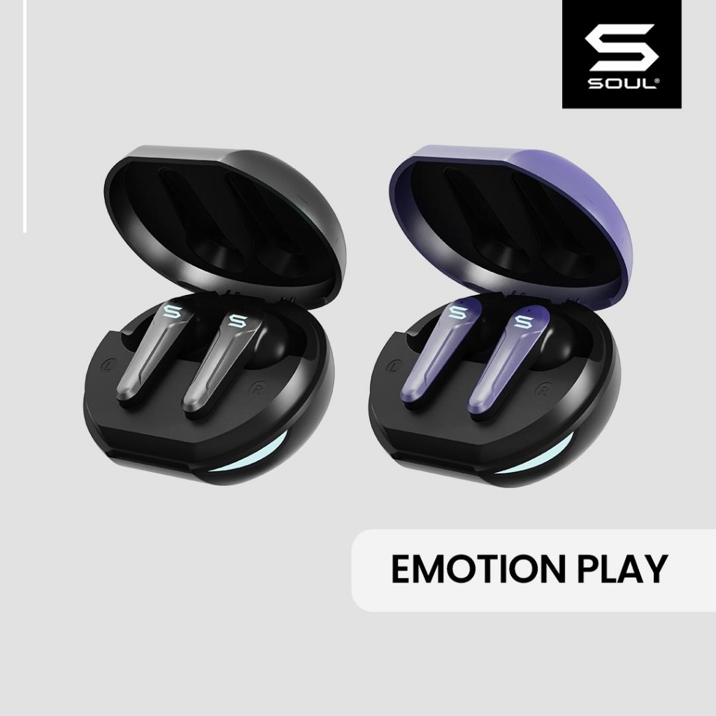 Jual SOUL Emotion Play TWS Bluetooth Gaming ANC Dual Mic Low Latency ...