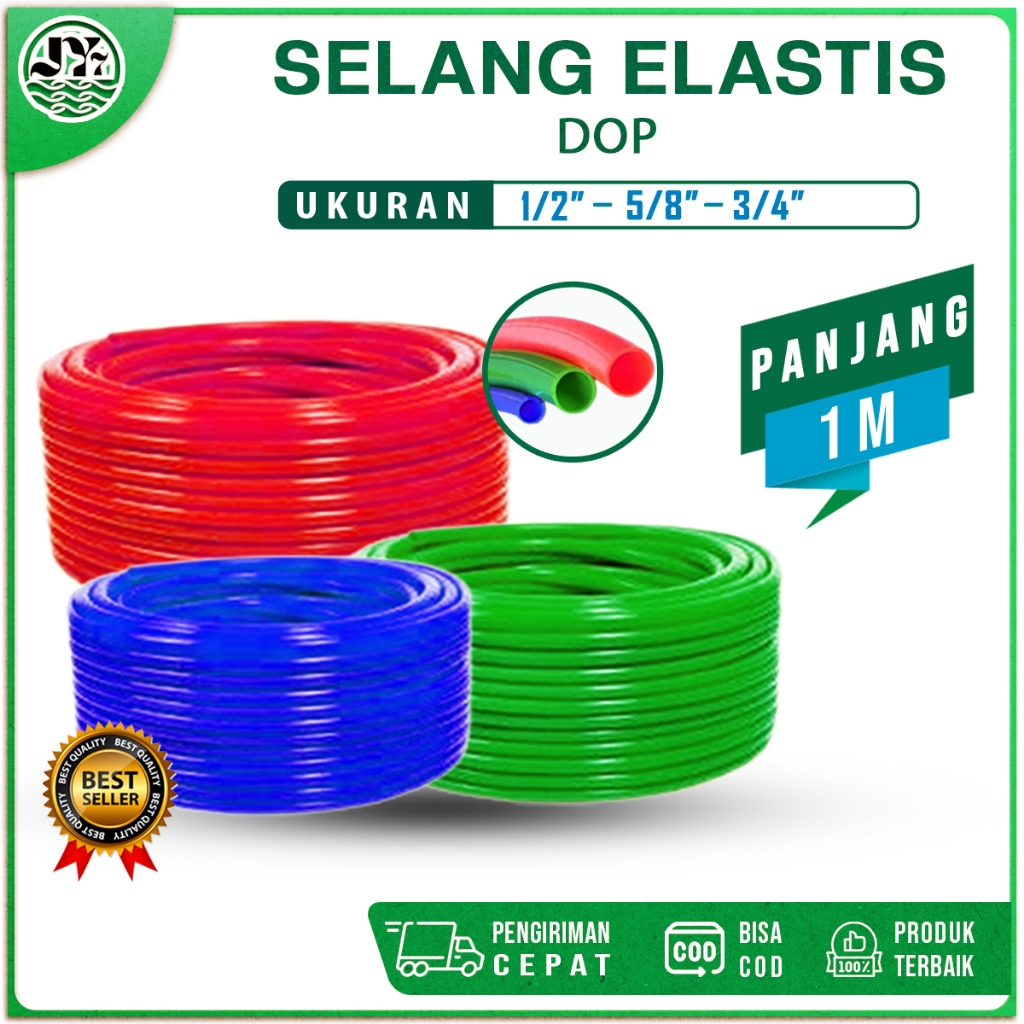 Jual SELANG AIR ELASTIS DOP 1/2 5/8 3/4 INCH PERMETER TEBAL 1 MM SELANG TAMAN CUCI MOTOR MOBIL ...