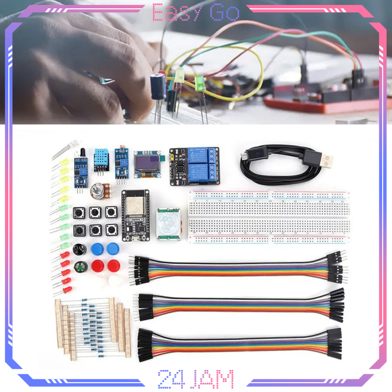 Jual 1set ESP32 Starter Kit ESP32 Kit Nodemcu Paket Iot Internet Diy ...