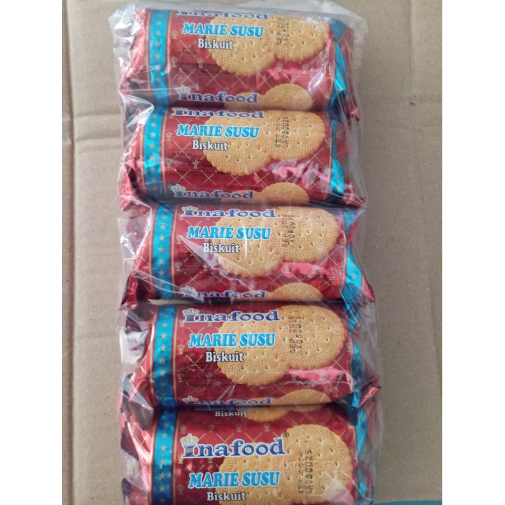 Jual INAFOOD BISKUIT MARIE SUSU ROLL 90 GR 1 pak isi 5 pcs | Shopee ...