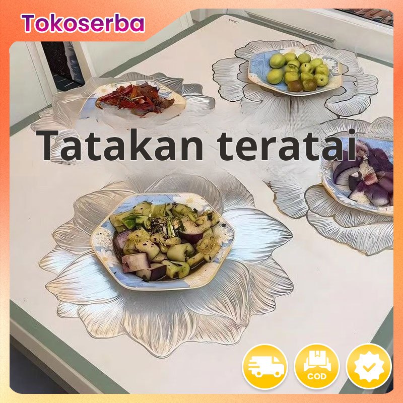Jual Bunga peony, teratai, alas meja dekoratif kreatif, alas meja pvc ...