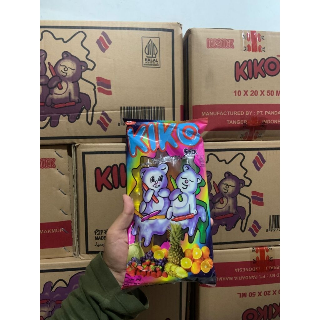 Jual Kiko Ice Stick Minuman Rasa Buah 50ml 1 DUS ISI 200 PCS | Shopee ...