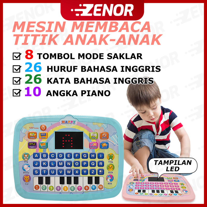 Jual Mainan Tablet Edukasi Anak: Piano Digital LED Alphabet, Laptop ...