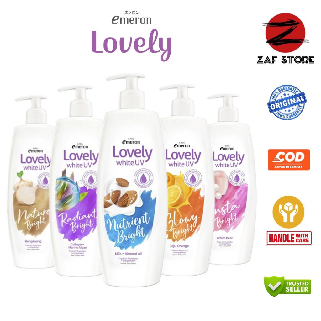 Jual Emeron Lovely White Hand & Body Lotion 500ml | Shopee Indonesia