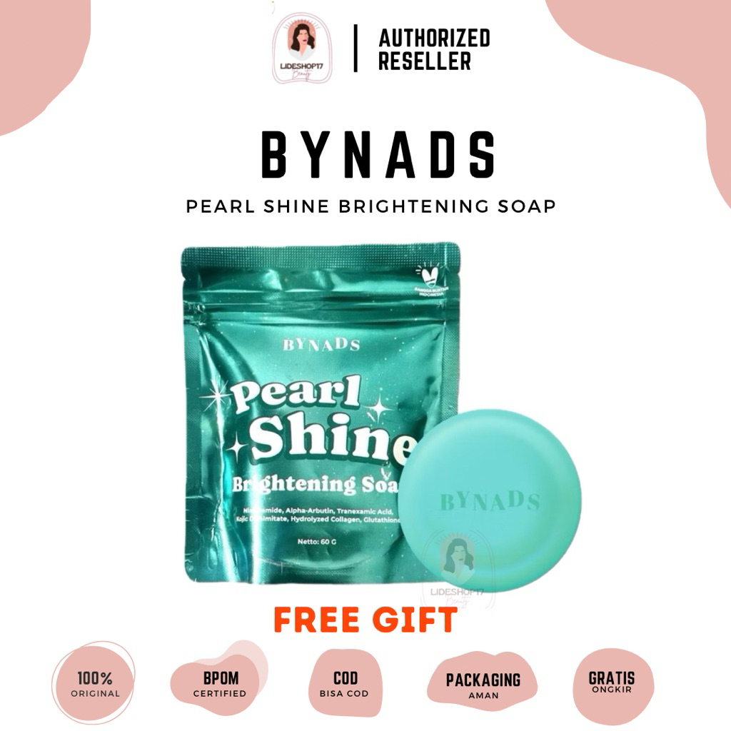 Jual [Lideshop] Bynads Pearl Shine Brightening Soap With 7% Niacinamide ...