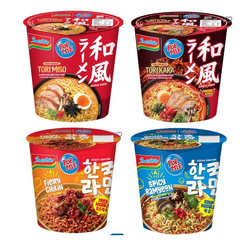 Jual Pop mie baru spesial indomie Tori Miso Kara fiery chikin spicy ...