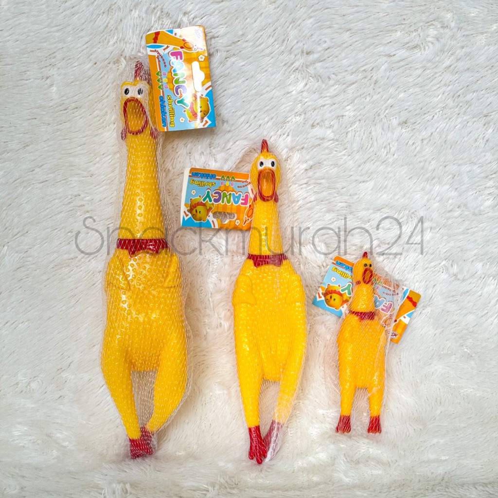 Jual Mainan Anak Ayam Teriak Screaming Chicken Ukuran 35 CM 28 CM ...