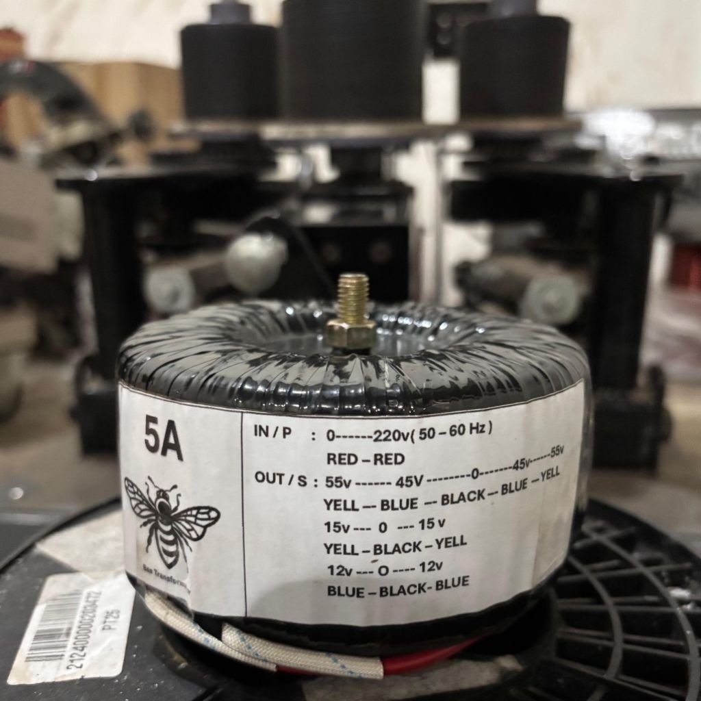 Jual TRAFO TOROID DONAT 5A CT 55V 45V (BEE TRANSFORMATOR) | Shopee ...