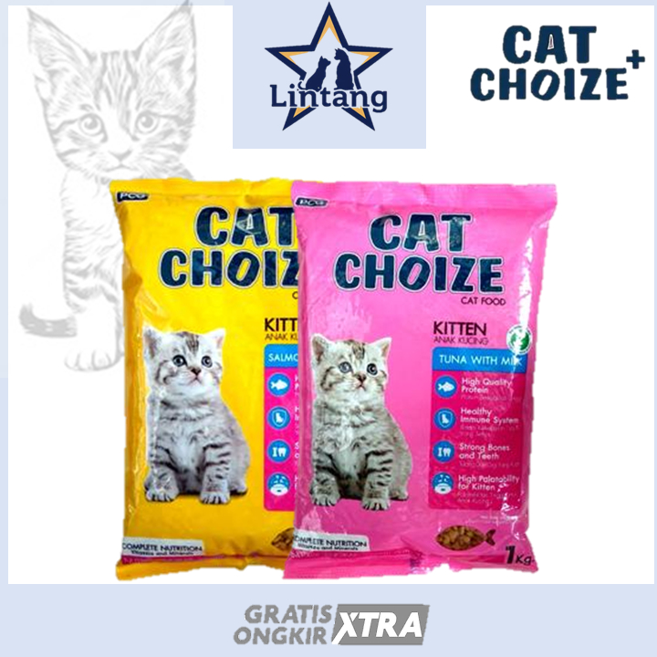 Jual Cat Choize Makanan Kucing Kitten Tuna Salmon - Makanan Anak Kucing ...