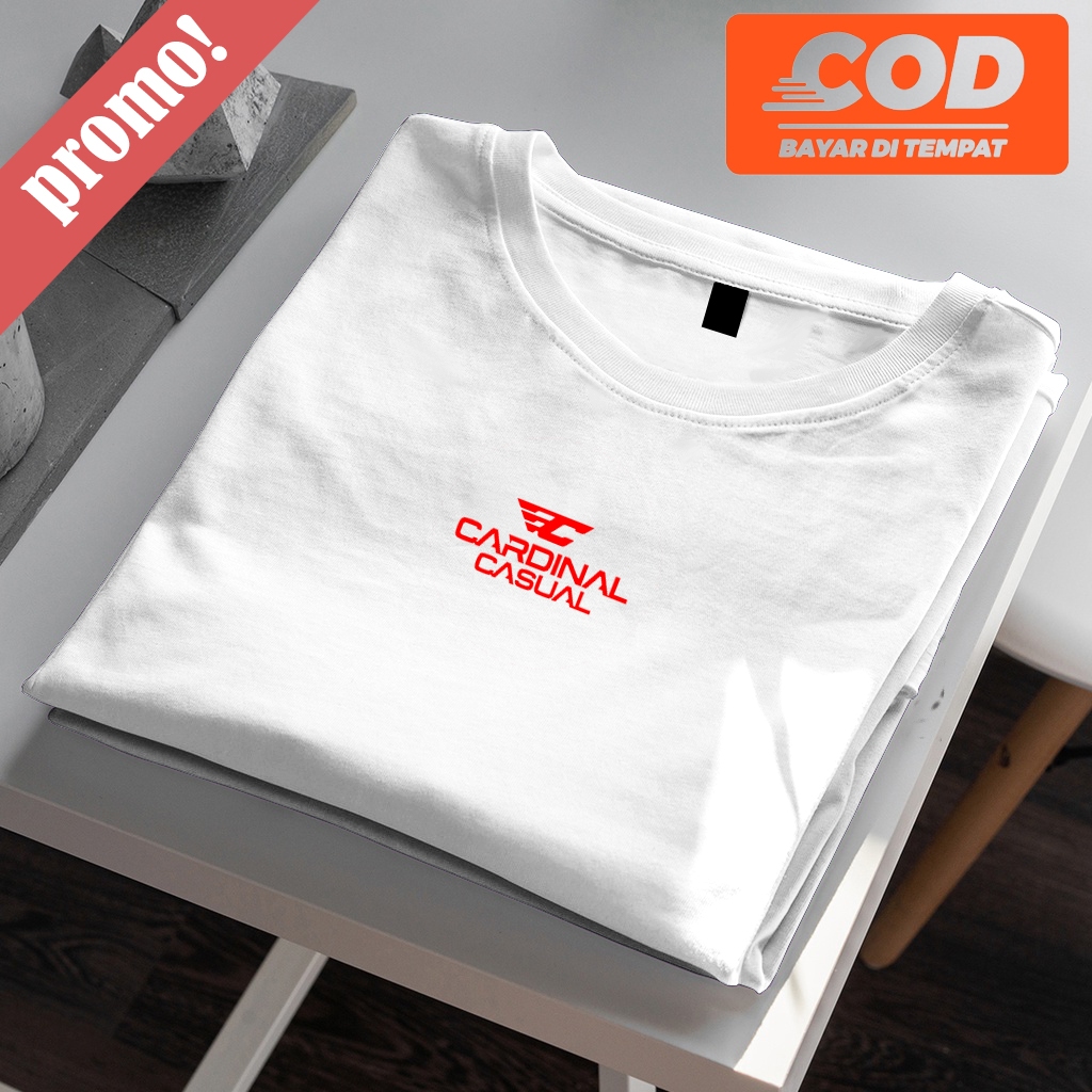 Jual KAOS OBLONG CARDINAL CASUAL TEXT MERAH PROMO COD KEREN LEMBUT ...