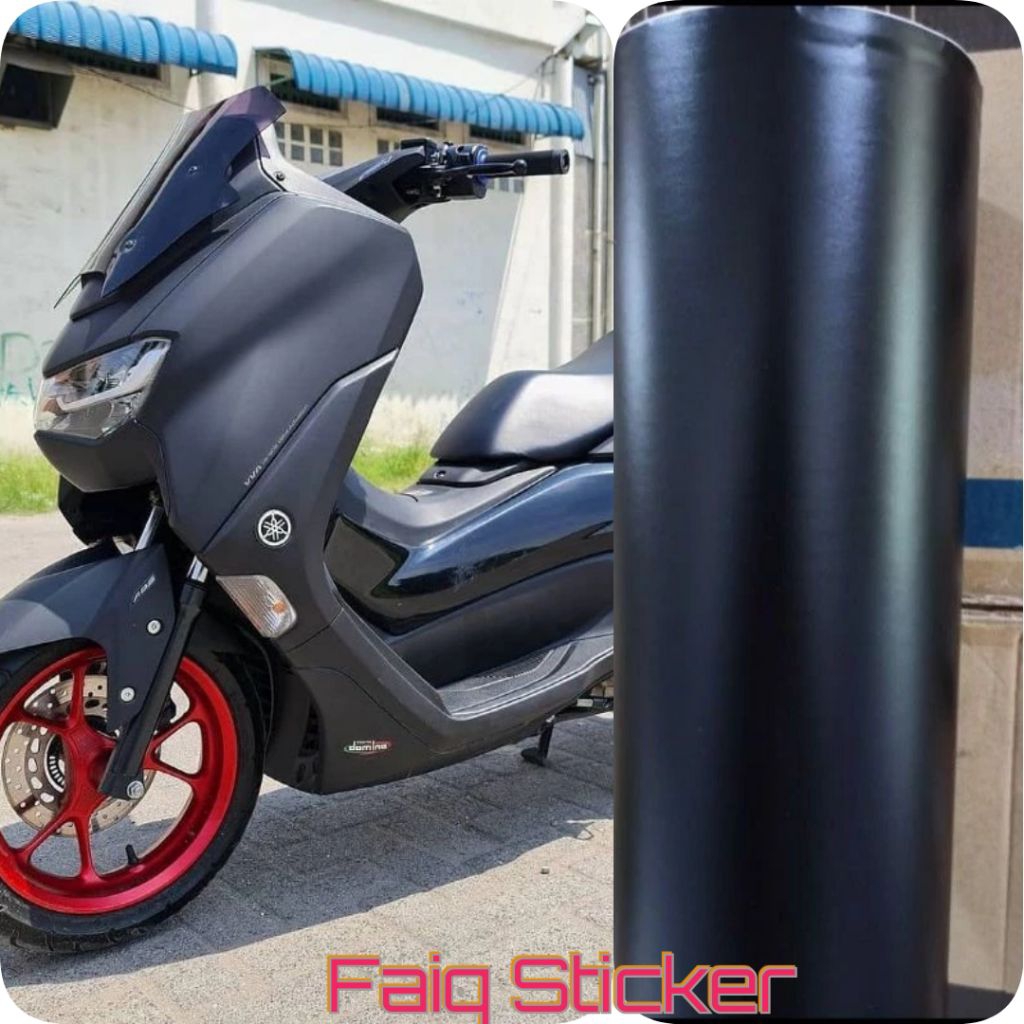 Jual sticker skotler warna hitam doff sticker hitam glossy | Shopee ...