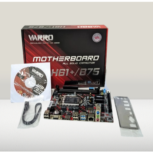Jual Mainboard Varro H61 socket 1155 - USB 2.0 NVME - MOBO H61+/B75 ...