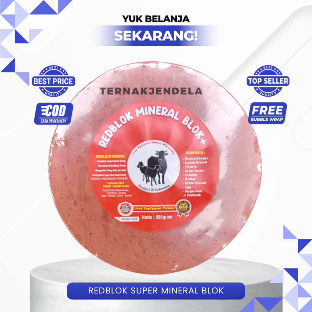 Jual REDBLOK SUPER MINERAL BLOK ORIGINAL 500 GRAM - New Formula Red ...