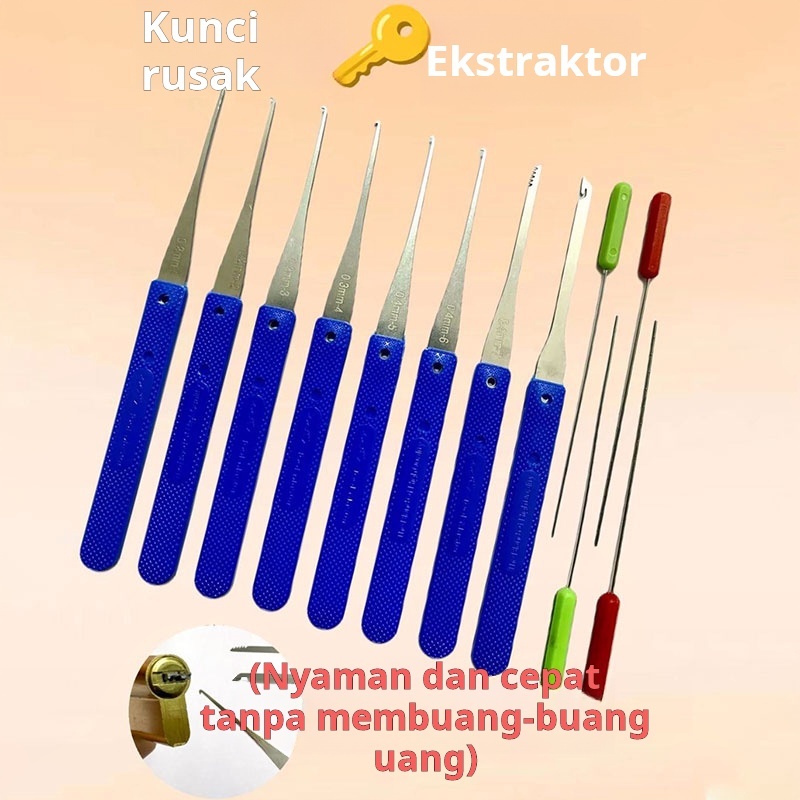Jual 12PCSMaster key extractor Alat ekstraksi kunci rusak Alat ...