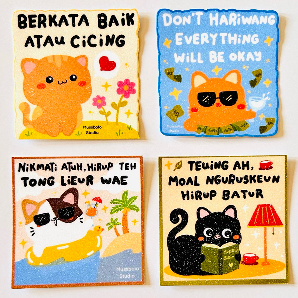 Jual Sticker wargi Sunda | Life Reminder Sunda | Die cut sticker kucing ...