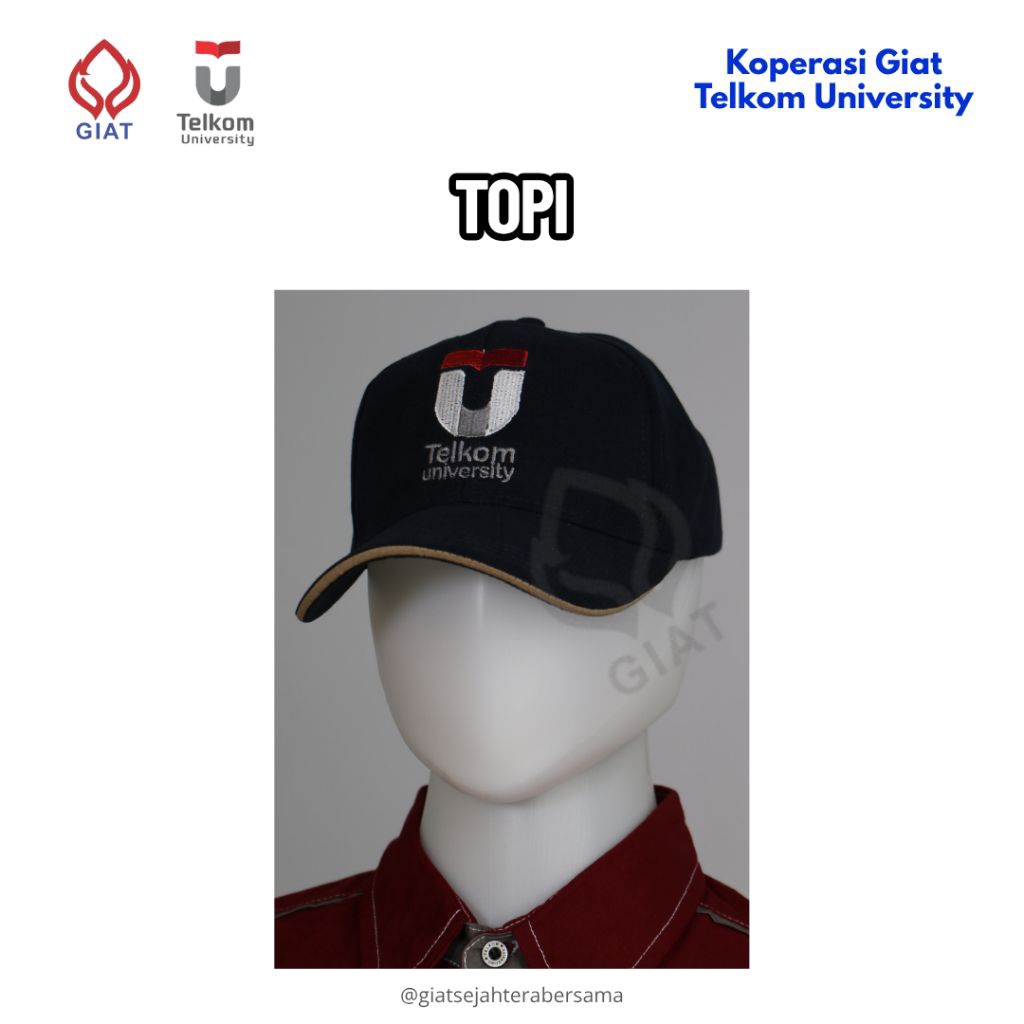 Jual TOPI | TOPI TELKOM UNIVERSITY | TOPI BORDIR | TOPI PRIA | TOPI ...