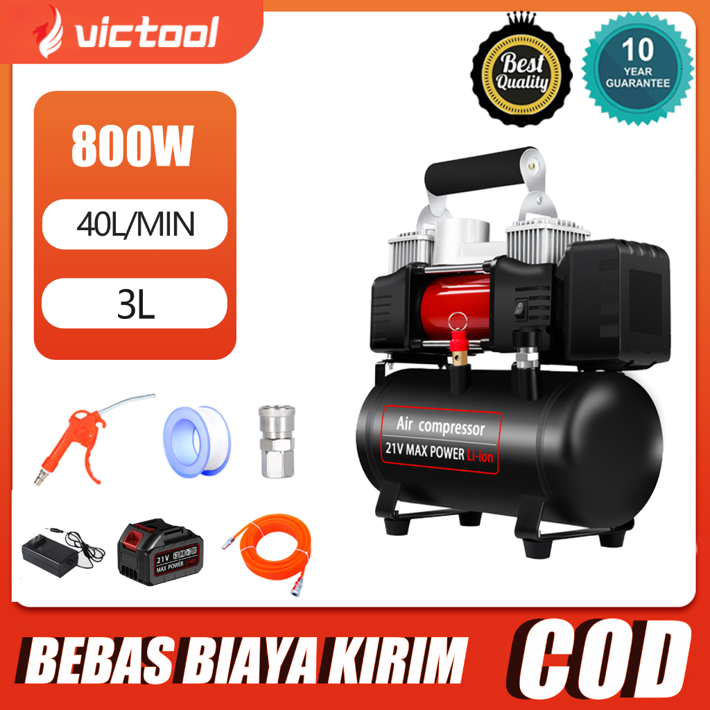 Jual Victool 800W 40L/MIN kompresor udara kompresor udara listrik bebas ...