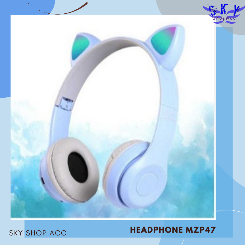 Jual MZP47 Headphone Kucing Wireless Bluetooth | Shopee Indonesia