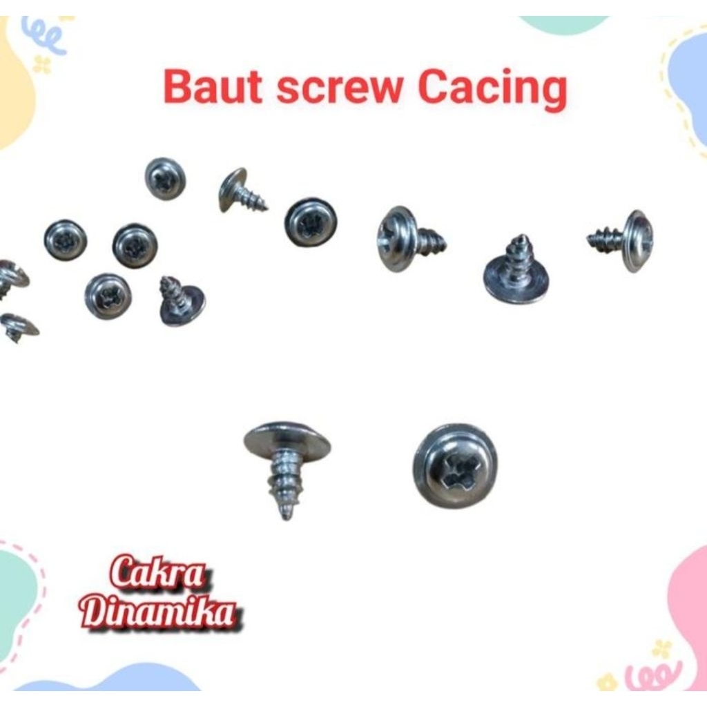 Jual (10Pcs) Baut Cacing Screw M2 x 4 / M2 x 12 Baut Sekrup SS304 Anti ...