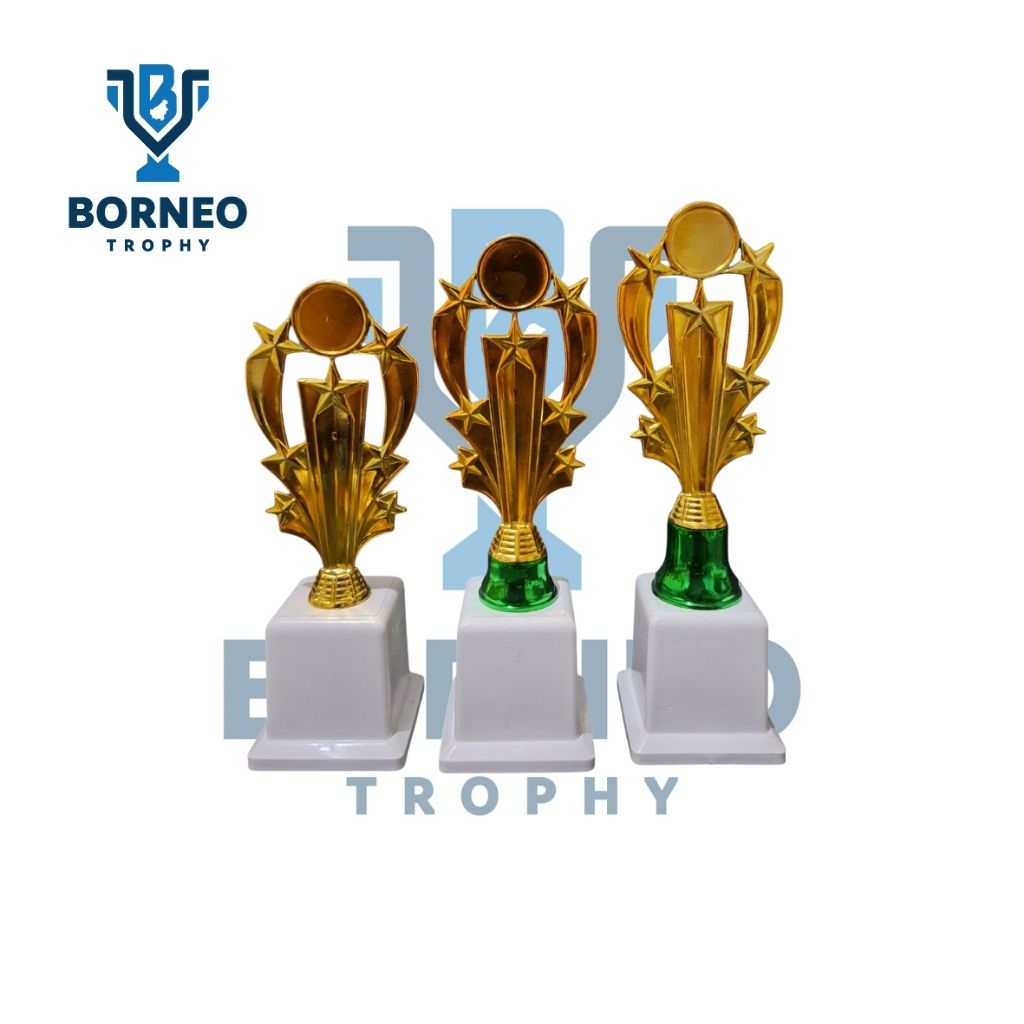 Jual PIALA / TROPHY SET KECIL BINTANG ( BT - B02 HIJAU ) | Shopee Indonesia