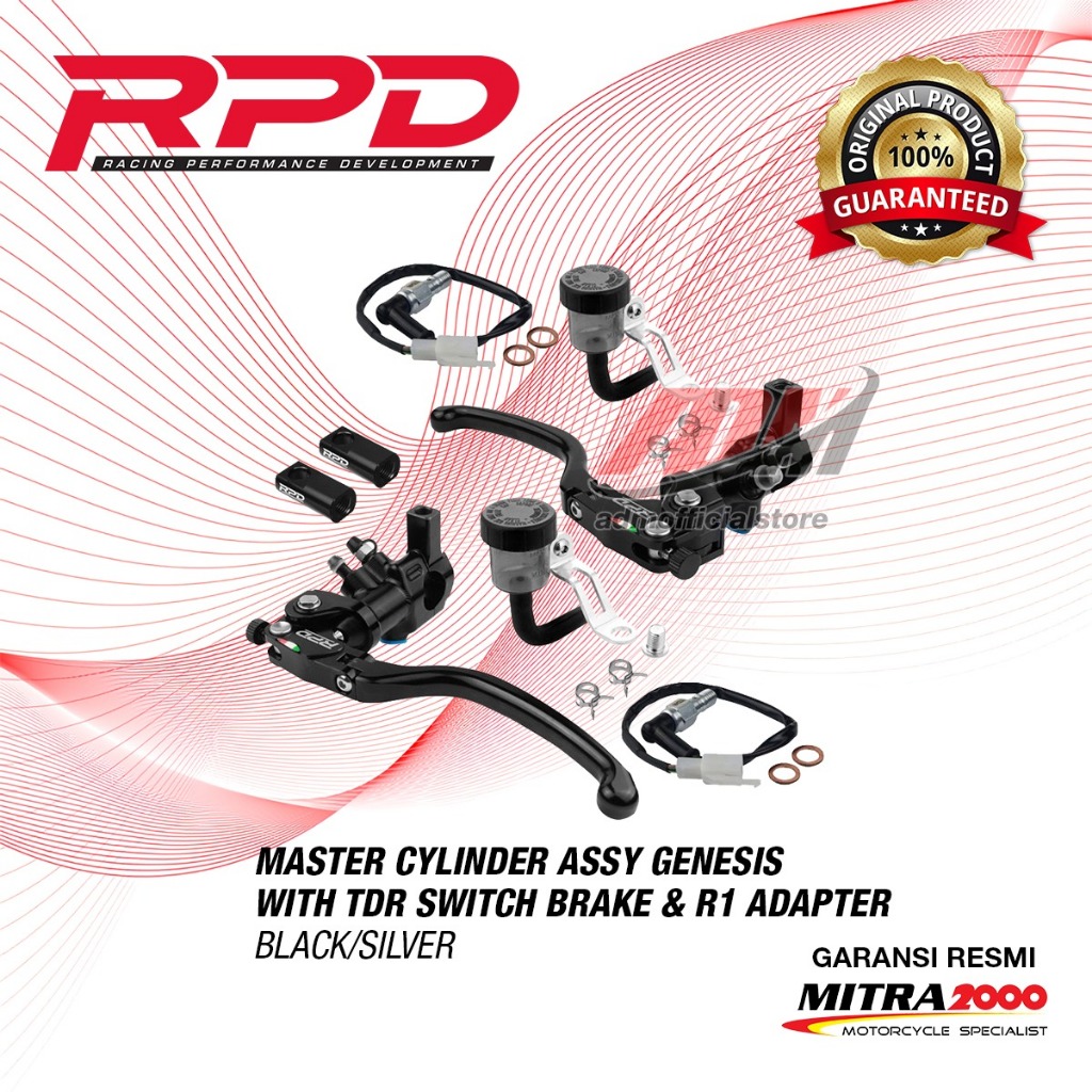 Jual Master Rem RPD (215) Master Cylinder Assy 17MM & 15MM with Switch ...