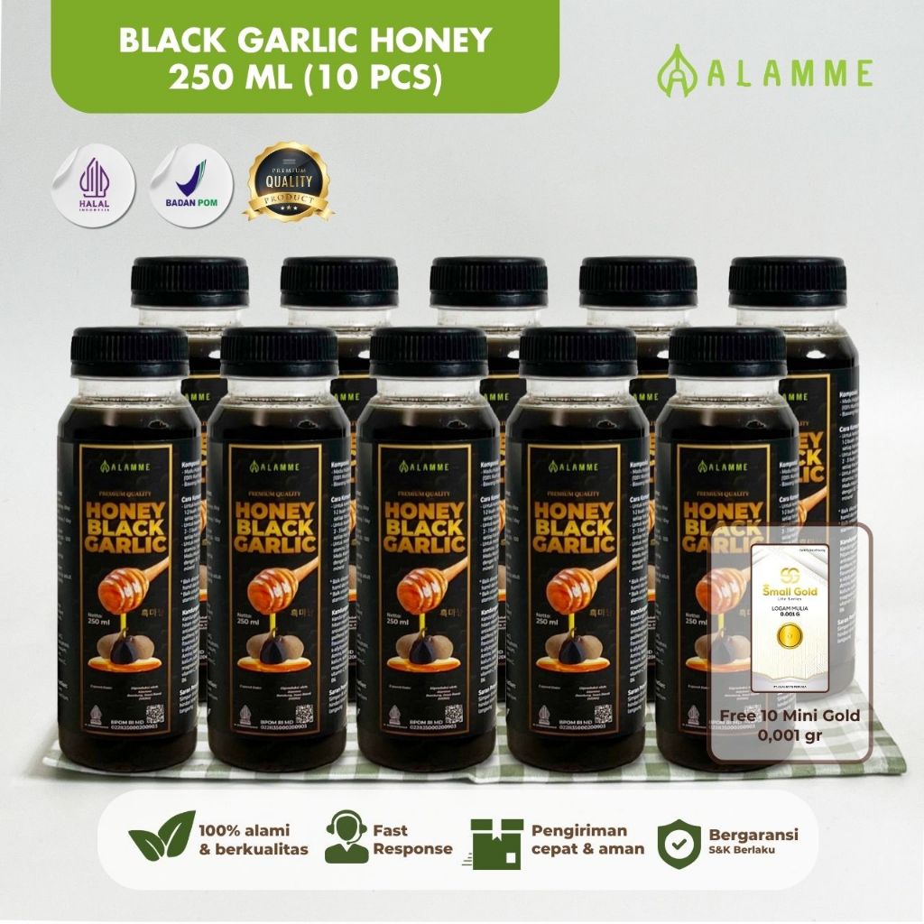 Jual Alamme - Black Garlic Honey PREMIUM Paket reseller 10 pcs x 250 ml ...