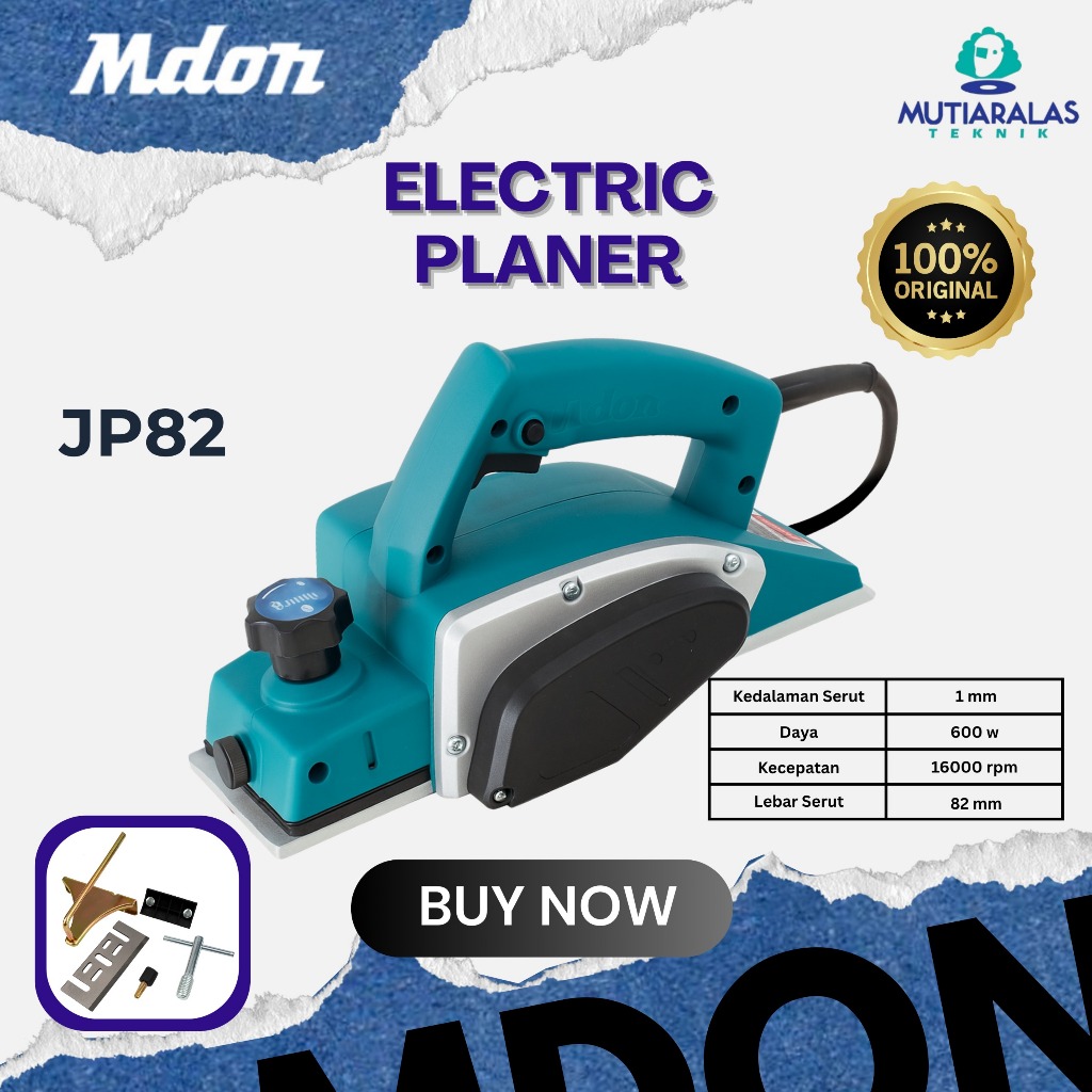 Jual Mesin Serut Kayu Elektrik Elecktic Wood Planer Machine Orion Mdon ...