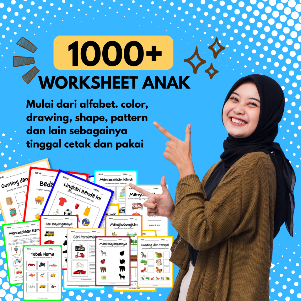 Jual 1000 Template Canva Anak TK & PAUD Untuk Membantu Belajar | Shopee ...