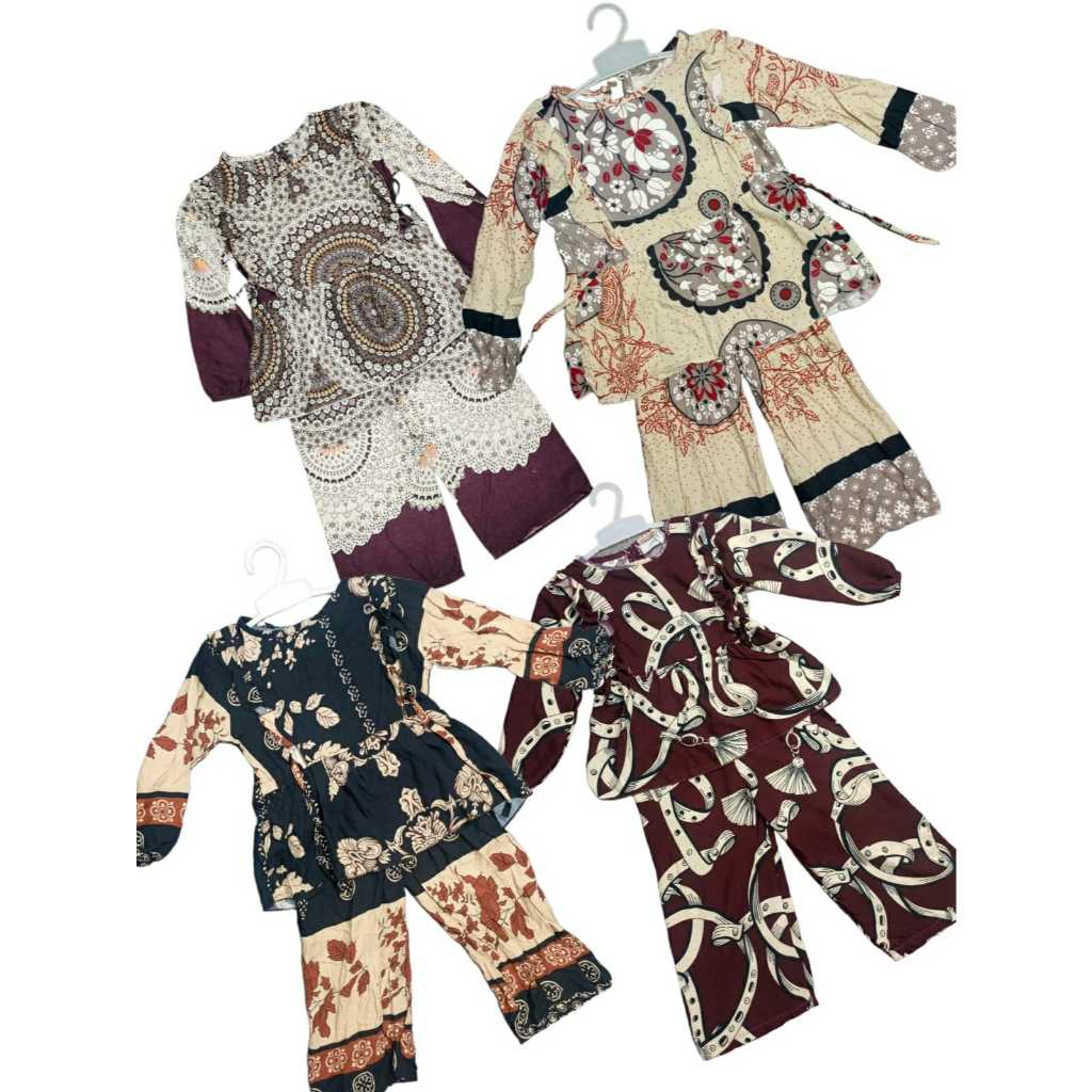 Jual [ 100% HEMAT ] 90ribu isi 4pcs Setelan Anak Cewe Baju Set Anak ...