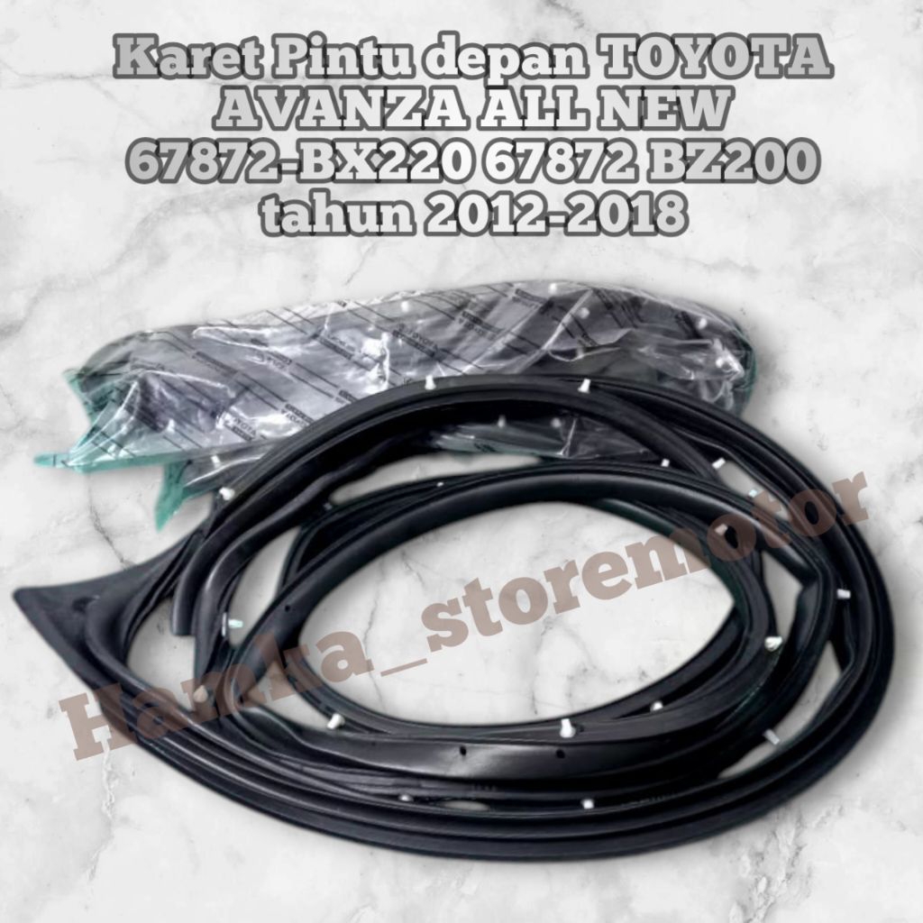 Jual Karet Pintu Depan Mobil Toyota Avanza All New bagian kiri 67872 ...