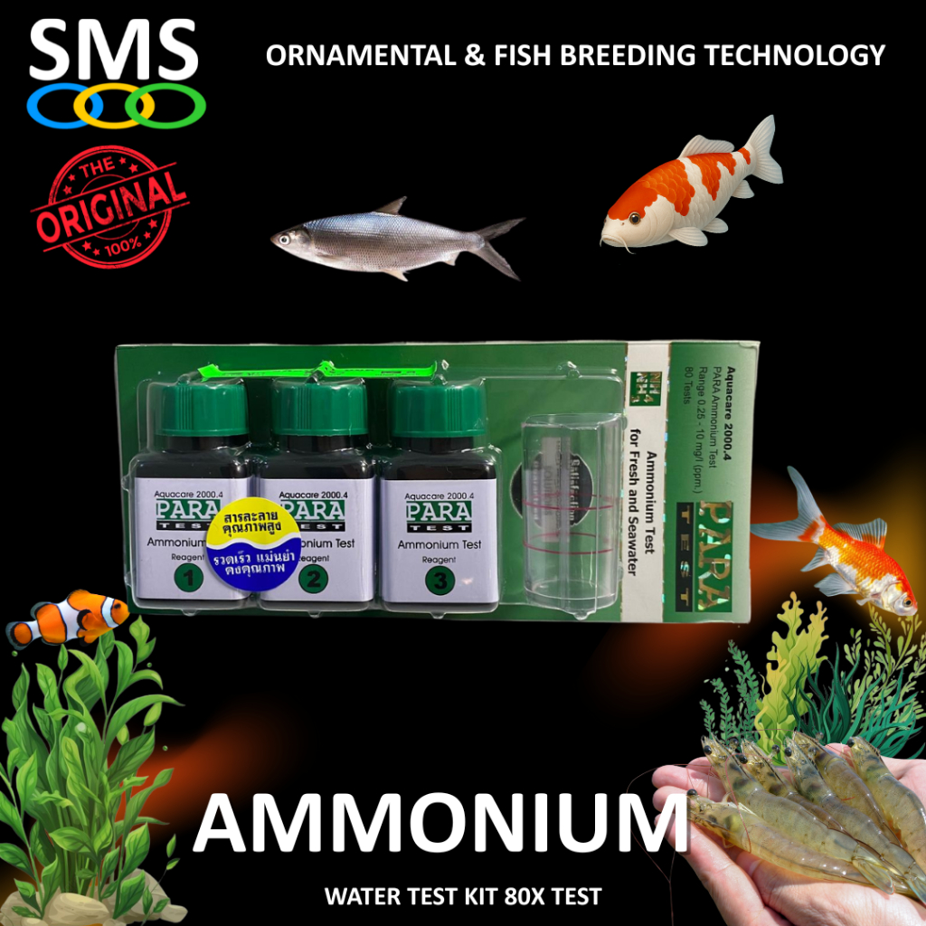 Jual Test kit Ammonia/ammonium Nh3 Nh4/ 80x test/ testkit untuk air ...