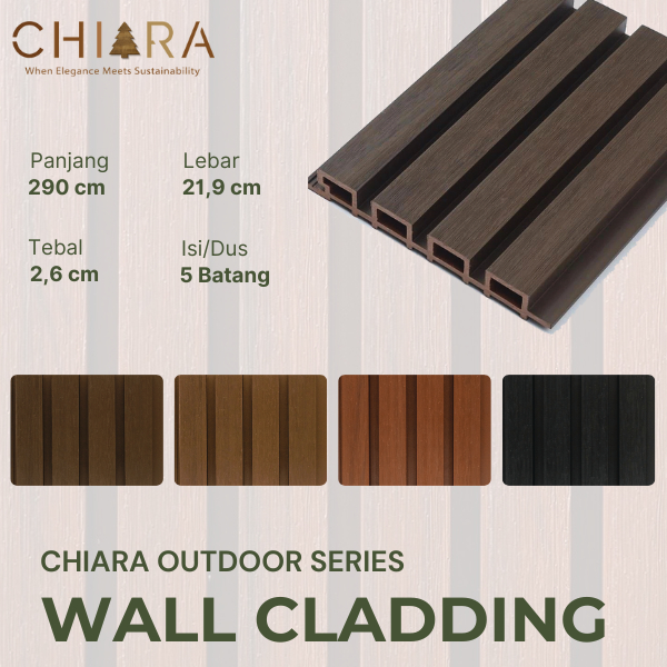 Jual Wall Clading Outdoor Chiara 290cm l WPC Outdoor Panel Dinding ...