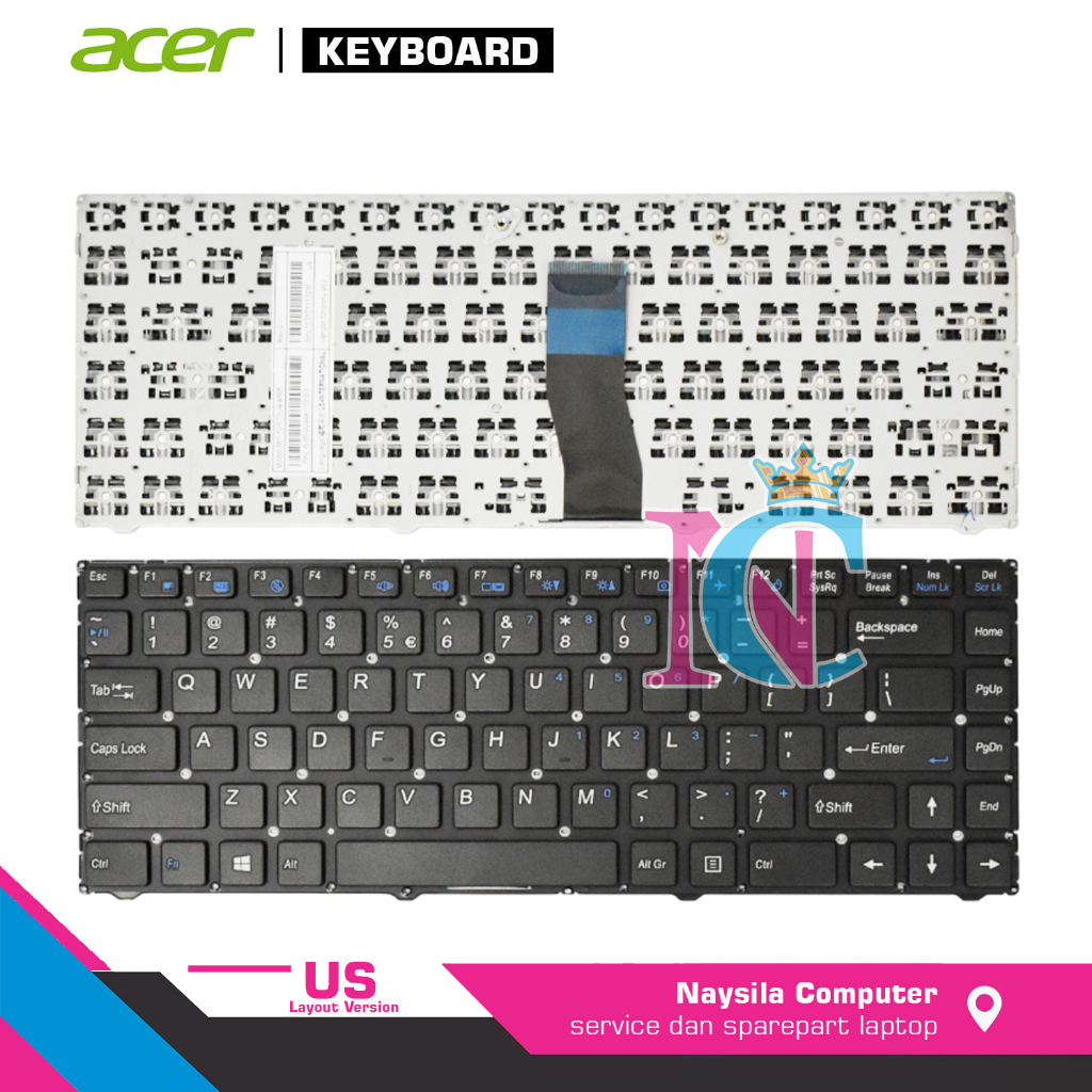 Jual Keyboard Laptop Acer Aspire Z476 series Black | Shopee Indonesia