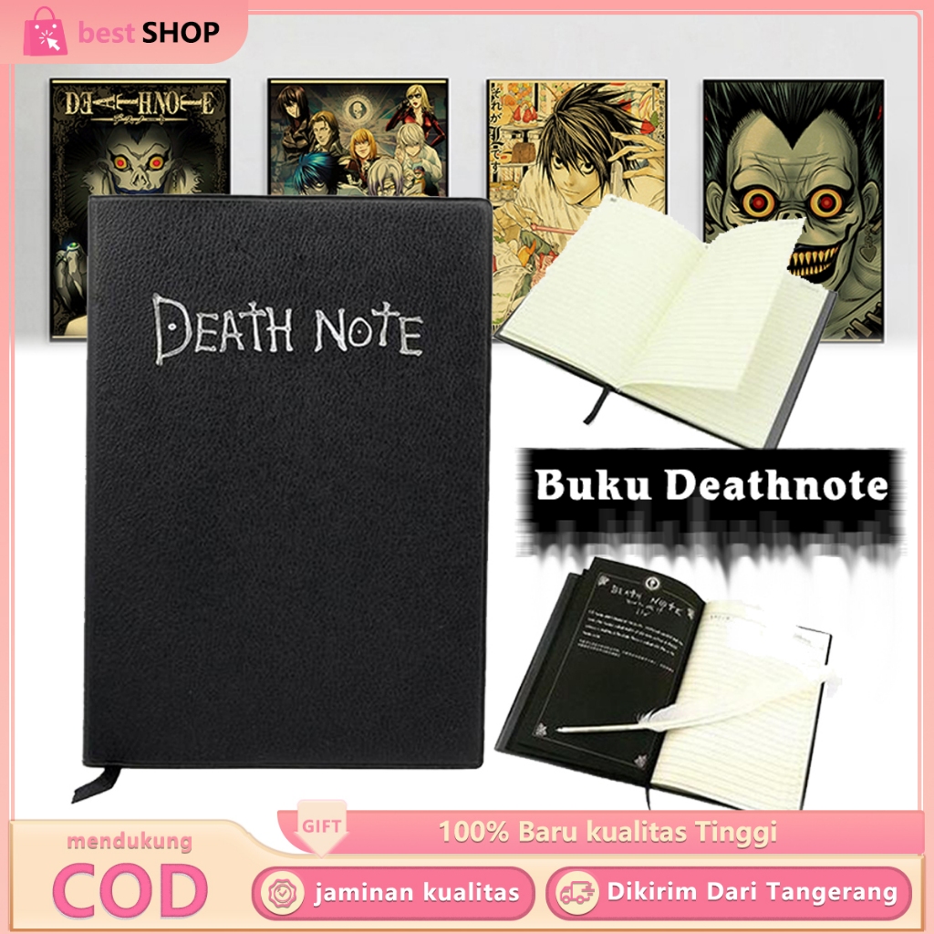 Jual Death Note Buku Pocket Book Anime Light Yagami Dengan Pena Bulu ...