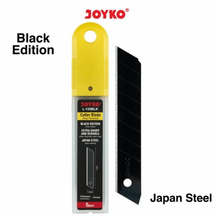 Jual Joyko Cutter Blade / Refill Isi Cutter Besar L-150BLK Hitam Japan ...
