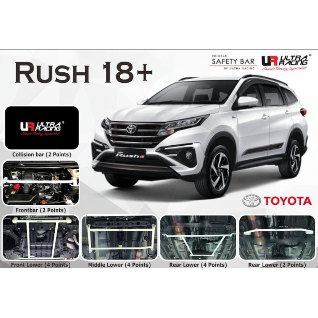 Jual STABILIZER ULTRA RACING RUSH TERIOS FACELIFT FRONTBAR STRUTBAR ...