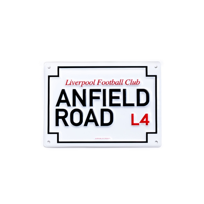Jual Liverpool FC Small Metal Anfield Road Sign - Official LFC ...