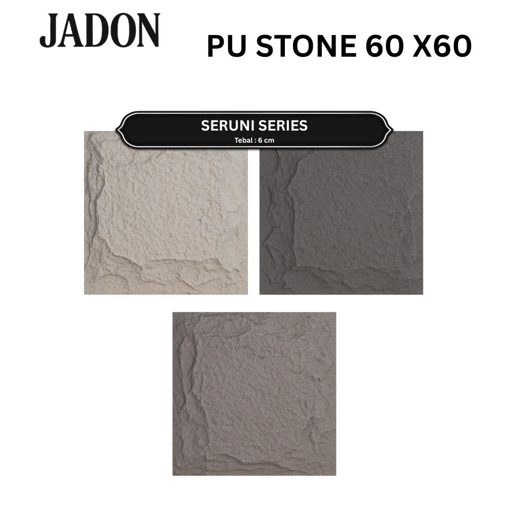 Jual PU Stone Rock Wall Panel Dinding Batu | Ukuran 60 x 60 cm Tebal 6 ...