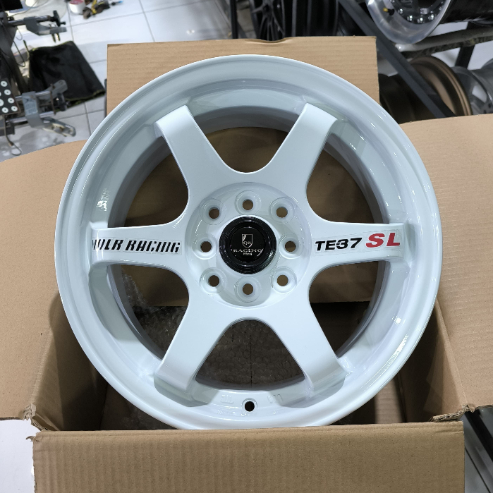 Jual Velg Racing TE37 SL ring 15 - pcd 4x100 4x114,3 Volk Rays pelek R15 - Project Wheel Cawang ...