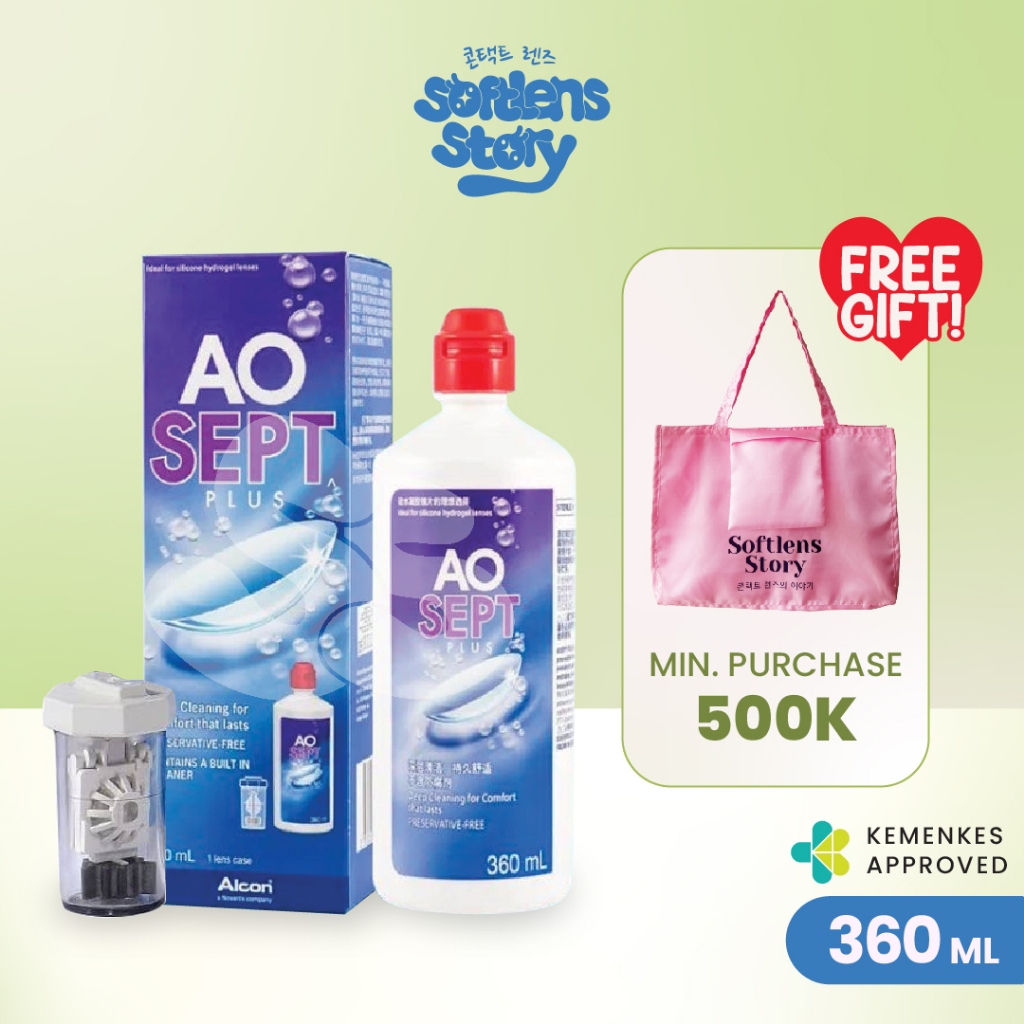 Jual AOSEPT Plus 360ml Multi Purpose Solution Air Softlens | Shopee Indonesia