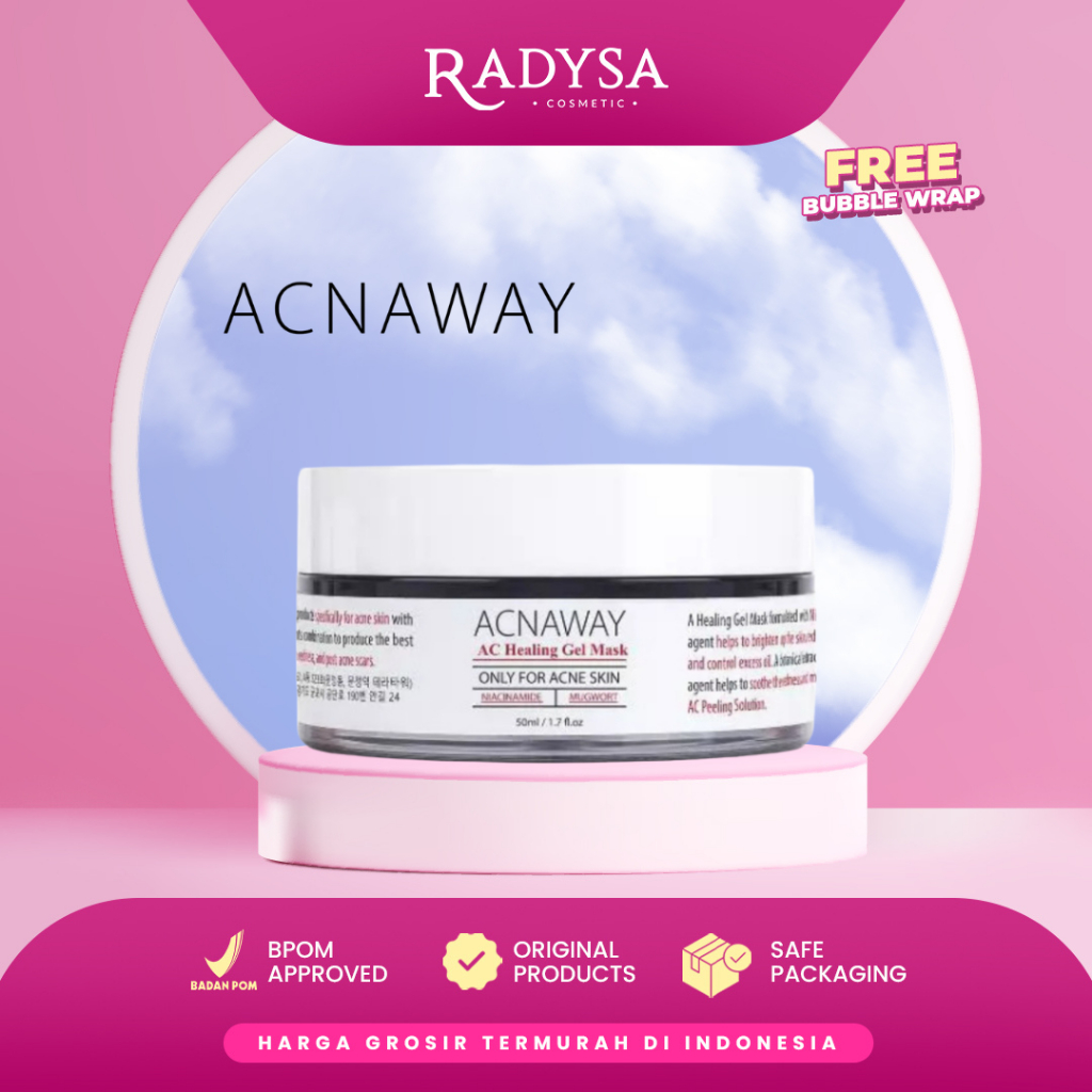 Jual RADYSA - ACNAWAY Mugwort Gel Mask Anti Pores Masker Gel Masker ...
