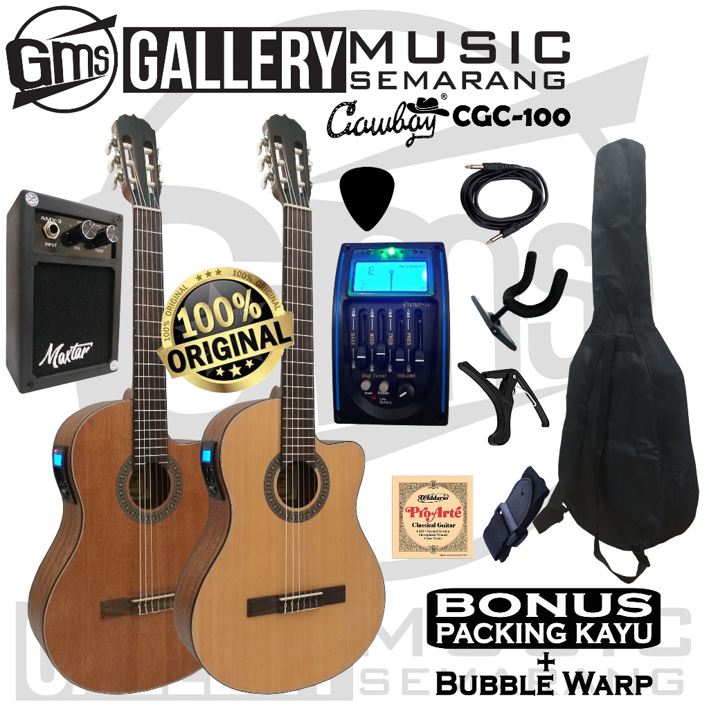 Jual ORIGINAL!!! Gitar Klasik Elektrik Import Merk Cowboy CGC-100 NA CGC 100NS Equalizer Tuner ...