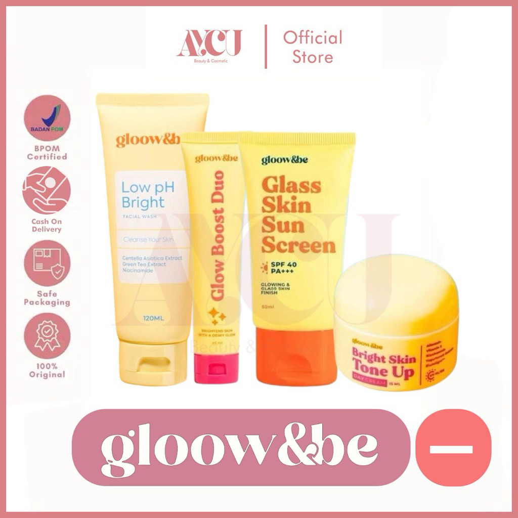Jual [READY SIAP KIRIM] Gloowbi Glass Skin Sunscreen SPF40 PA+++ | Gloowbi Glow Boost Duo ...