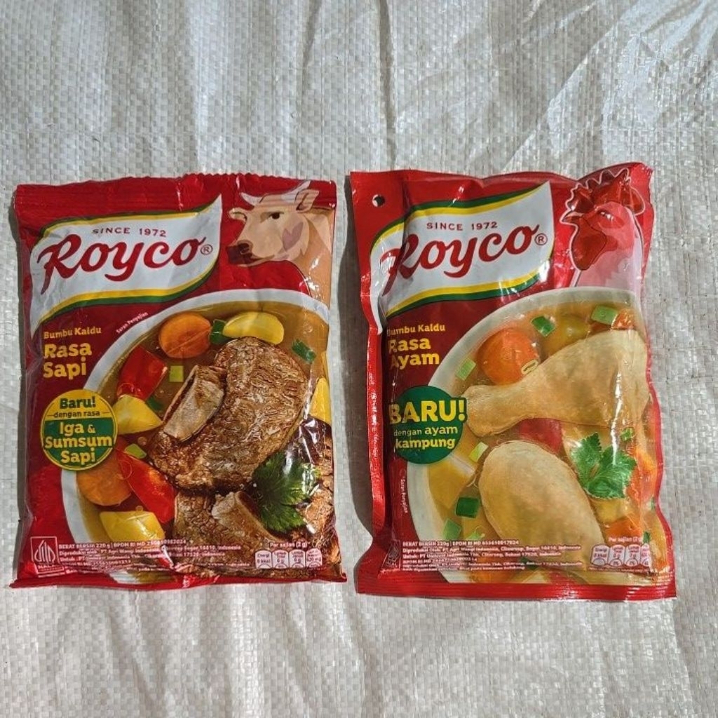Jual Royco bumbu kaldu ayam dan sapi 220 gram ( BESAR ) | Shopee Indonesia