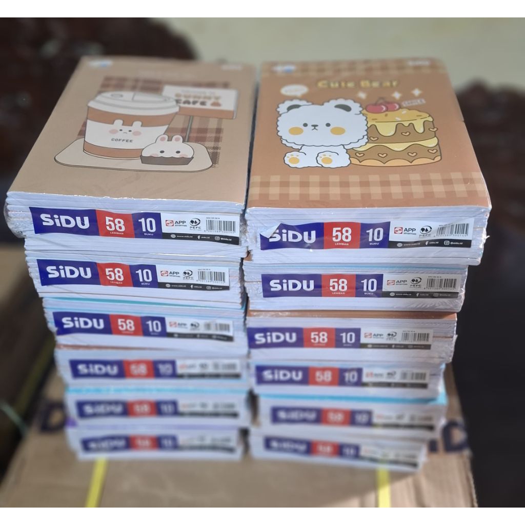 Jual BUKU TULIS SIDU 58 LEMBAR 1 PACK ISI 10 BUKU | Shopee Indonesia