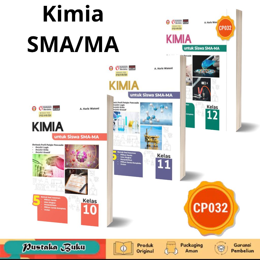 Jual Buku Kimia SMA/MA Kelas 10/X/11/XI/12/XII Kurikulum Merdeka CP 032-Haris Watoni | Shopee ...