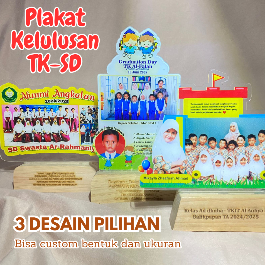 Jual Plakat akrilik simple ketebalan 2mm untuk souvenir dan ucapan ...