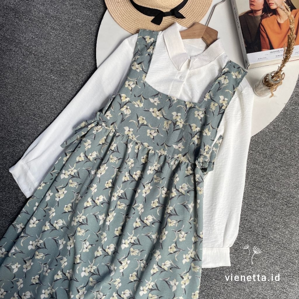 Jual Vienetta id - ONE SET SETELAN WANITA KEKINIAN OVERAL MOTIF BUNGA ...