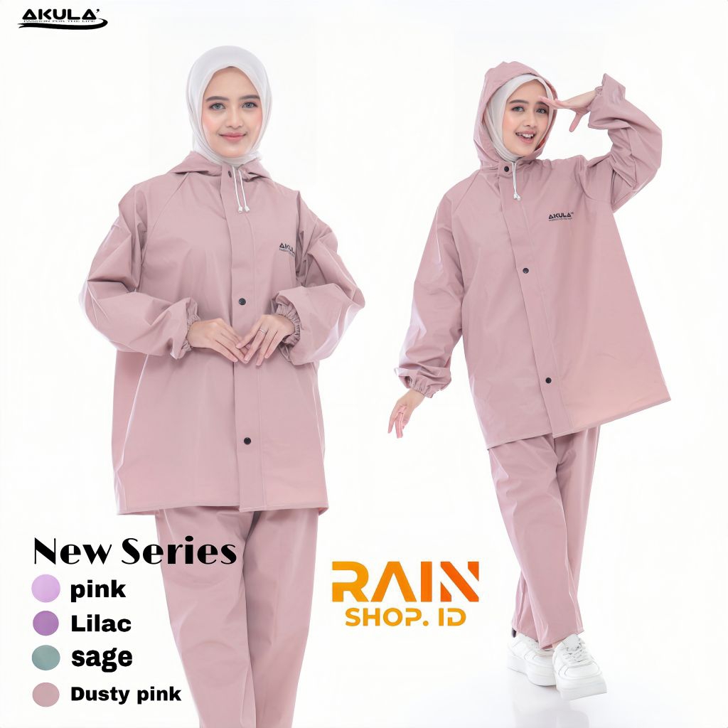 Jual Jas Hujan AKULA Pria Wanita Dewasa Bahan Premium PVC Tebal Kuat Elastis ANTI REMBES Mantel ...