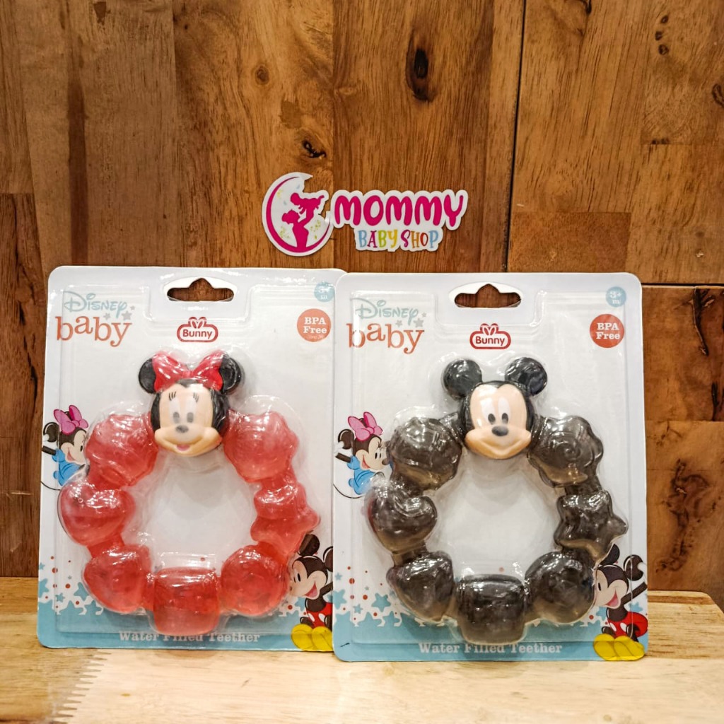 Jual Lustybunny Disney Water Filled Teether Mickey Minnie Gigitan Air ...